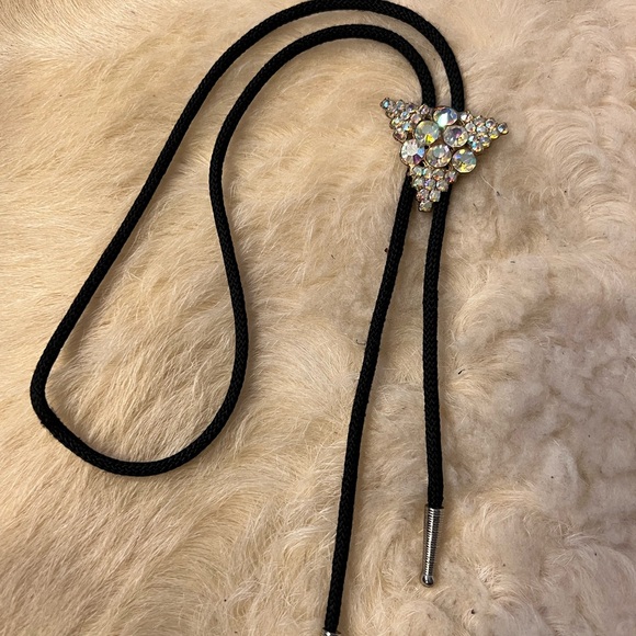 Jewelry | Vintage Triangle Rhinestone Bolo Western Tie Unisex | Poshmark